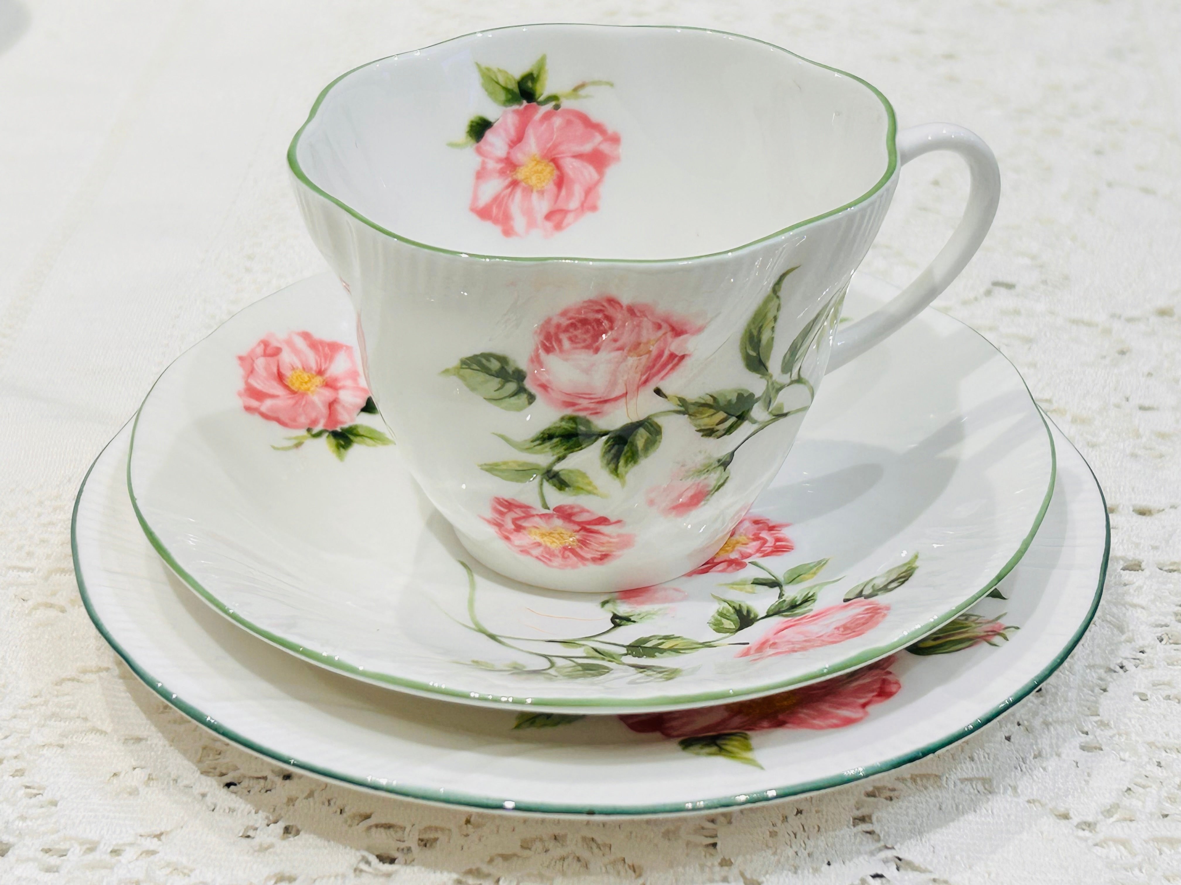 Pink Mottisfont Roses Afternoon Tea China – Vintage Teacup Company