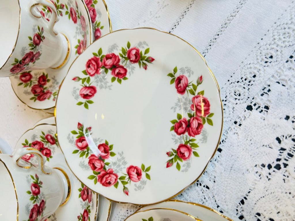 Sutherland Pink Rose Tea Set – Vintage Teacup Company