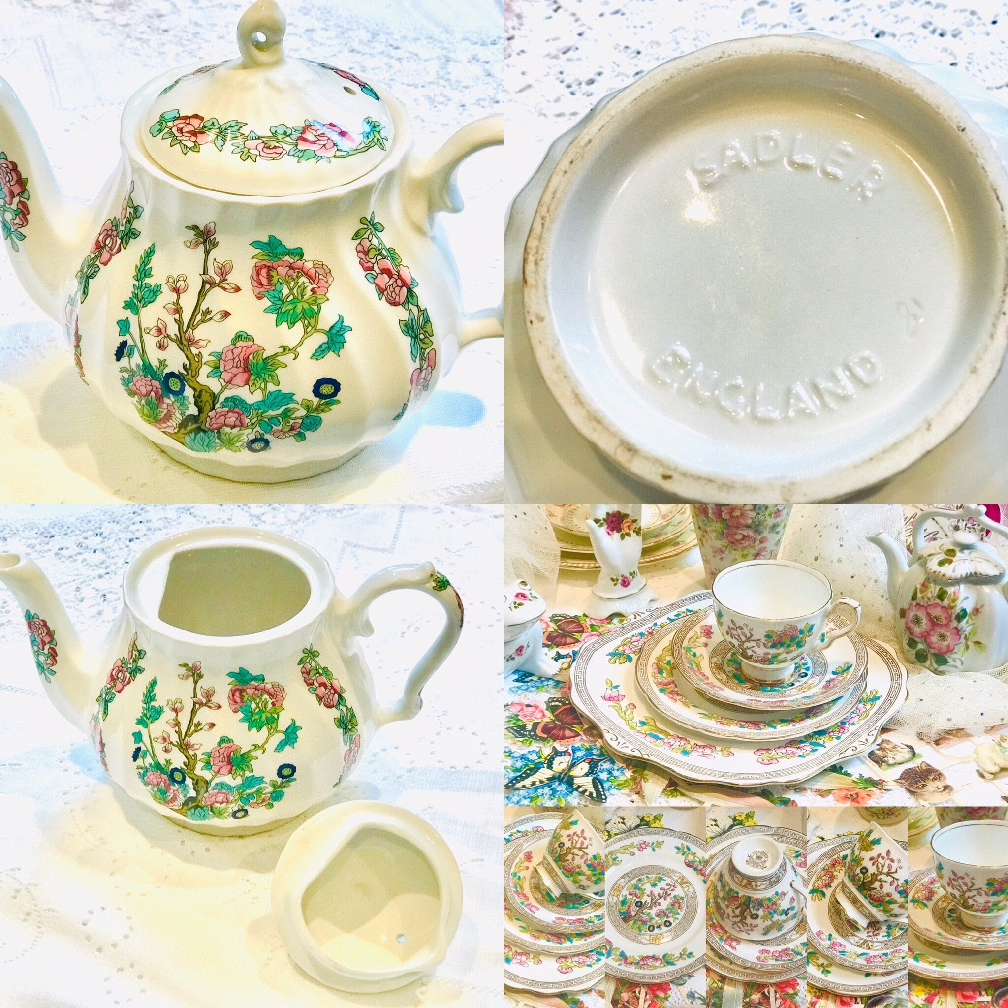 SOLD - Royal Stafford Indian Tree Tea set – Vintage Teacup Company